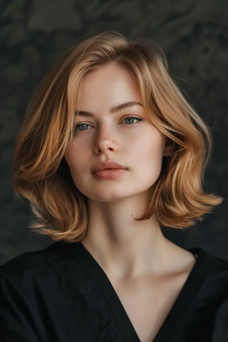 13 Irresistible Medium Length Haircuts For Round Faces