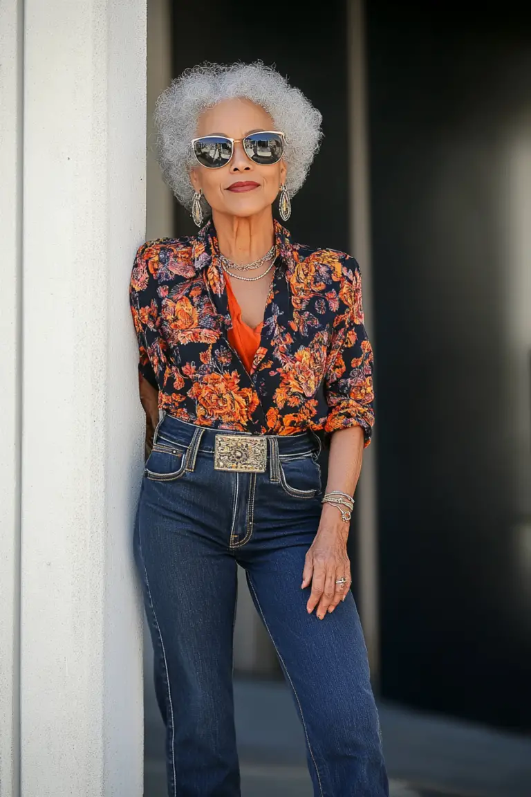 13 Stylish Jeans Ideas For Seniors Who Love Fashion